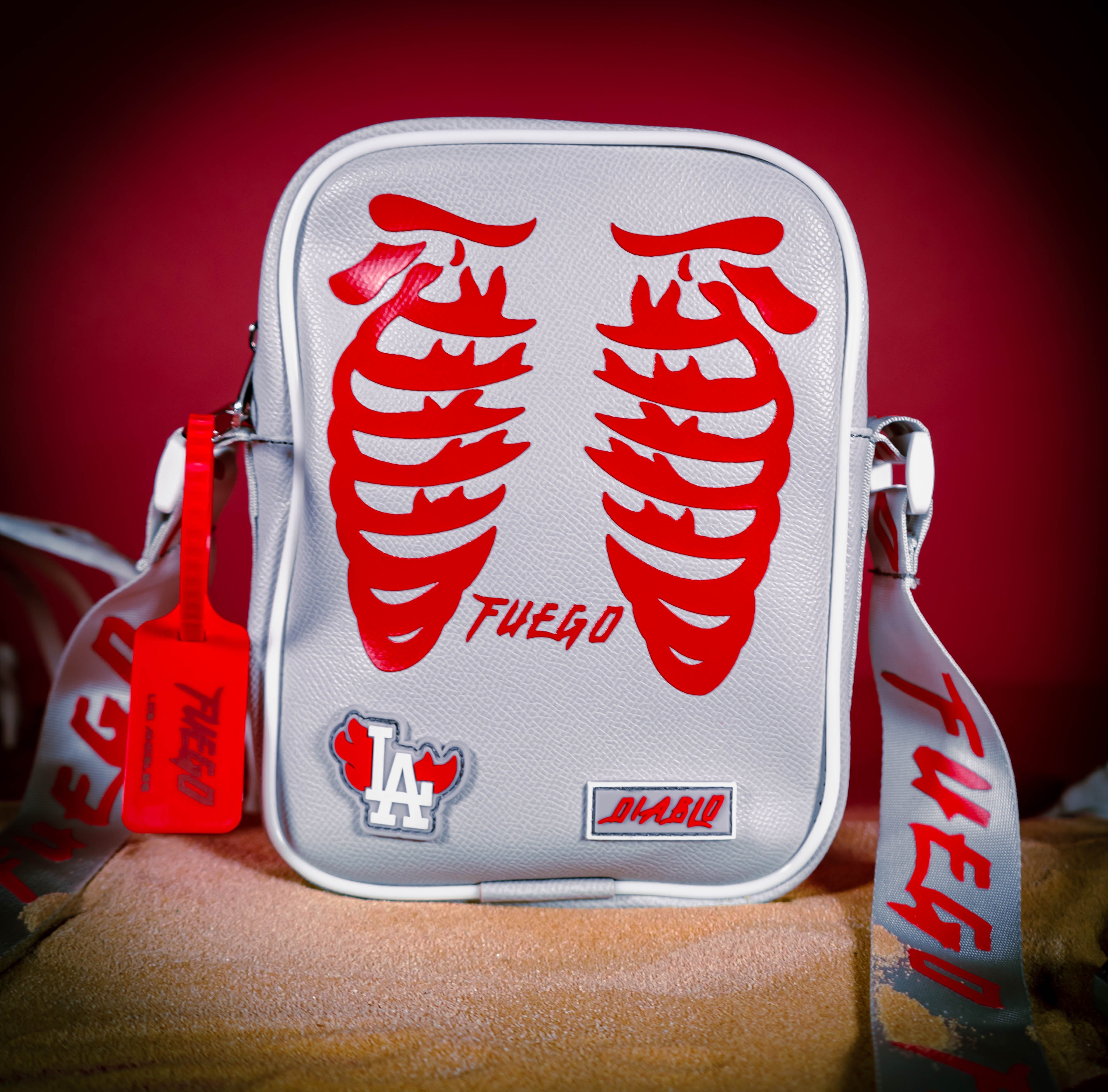GRAY X RED DIABLO - FUEGO SHOULDER BAG – Fuego Los Angeles